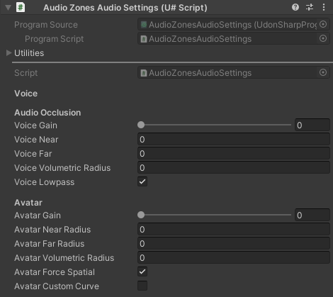 Documentation - Audio Zones